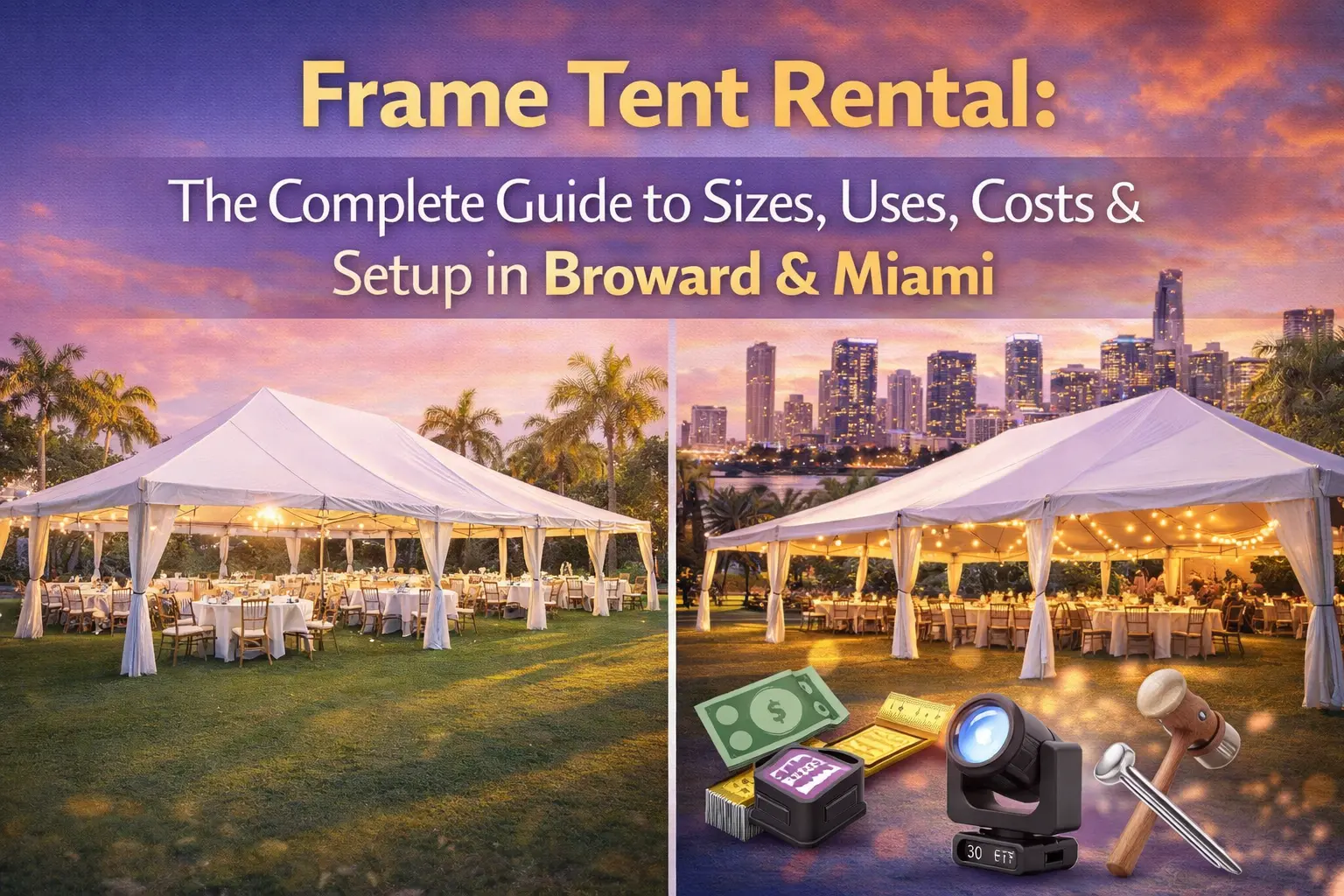 Frame Tent Rental: The Complete Guide to Sizes, Uses, Costs & Setup in ...