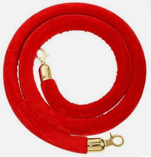 6' Red Velvet Rope - Decorento Party Supplies
