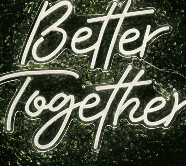 Better Together Neon Sign - Decorento Party Supplies