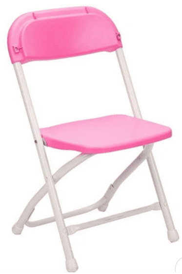 Kids Pink Folding Chair - Decorento Party Supplies