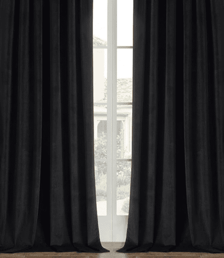 Black Velvet Drape – 7ft H x 5ft W – Decorento Party Supplies